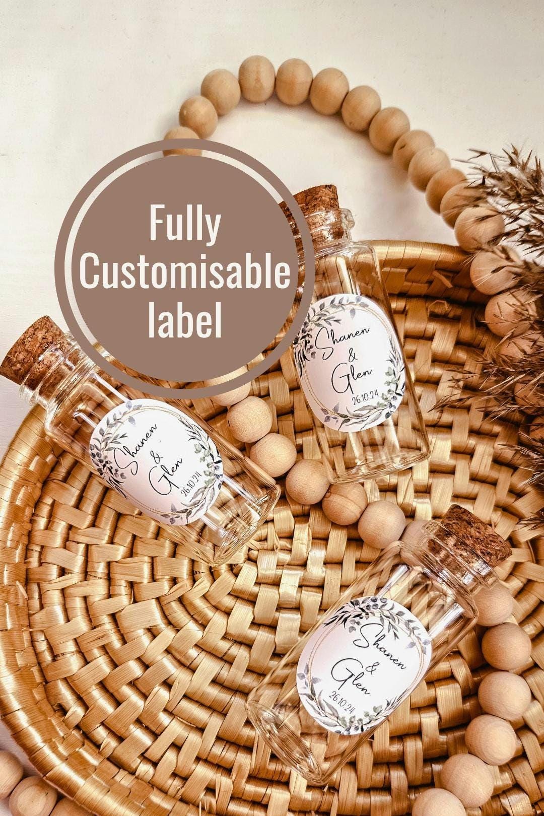 Shot Bottle Wedding Favour Mini Shot Bottle Wedding Take a Shot Wedding ...