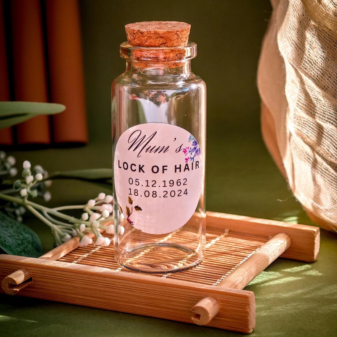 Lock of Hair Keepsake Memorial Gift Idea Ashes Keepsake Hair Memorial ...