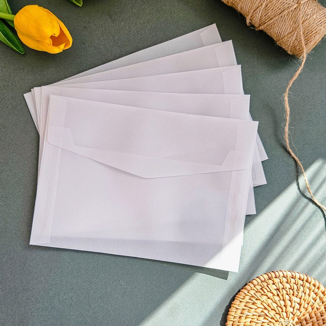 Vellum Envelopes Transparent Greetings Clear Transparent Envelopes ...