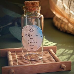 Honeymoon Sand Bottle Beach Wedding Sand Jar Wedding Day Sand Ceremony ...