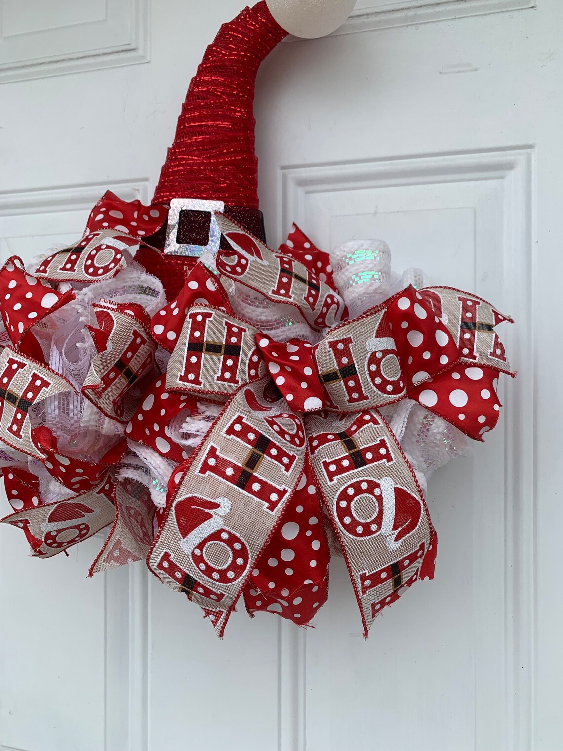 Santa Wreath, Santa Belt Decor, Santa Hat, Santa Decor, Santa Buckle ...