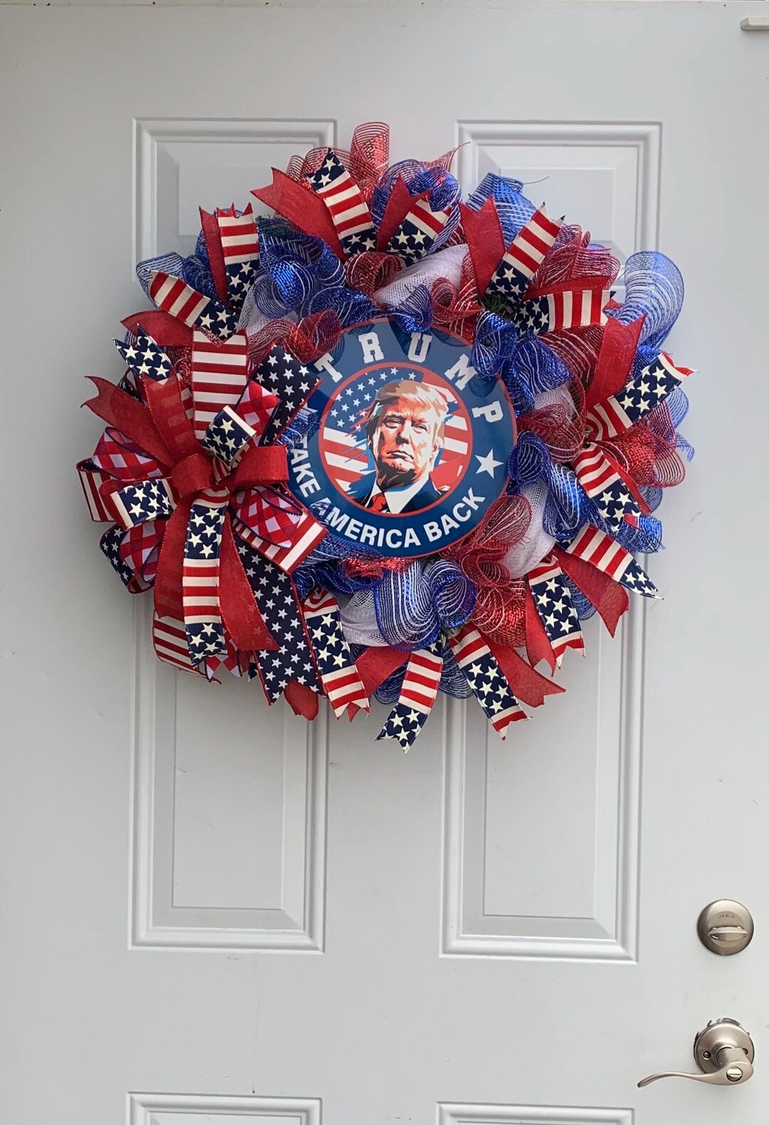 Trump Decor Trump 2024 Trump Wreath 2024 Trump Door Decor MAGA Sign ...