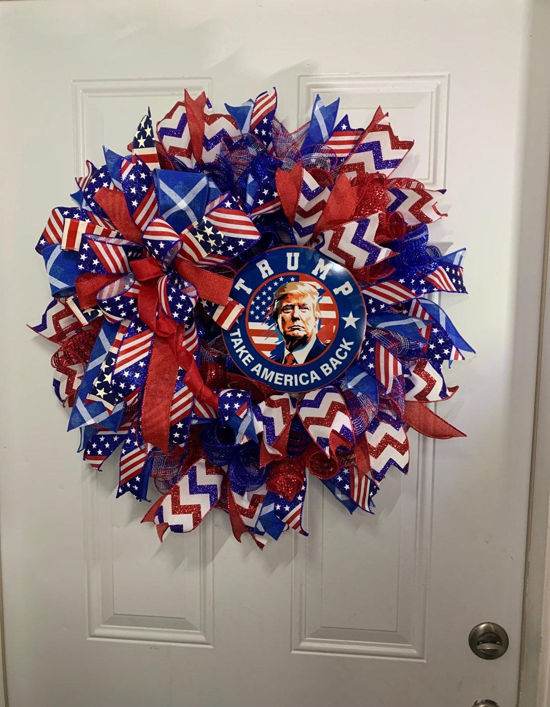 Trump Decor Trump 2024 Trump Wreath 2024 Trump Door Decor MAGA Sign ...