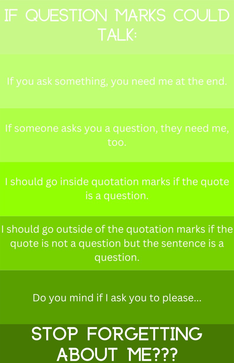 If Question Marks Could Talk - Etsy