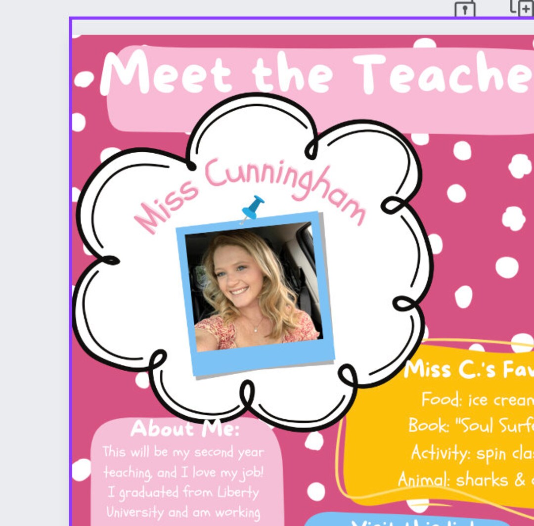 Meet the Teacher: Pink Polka Dot Themed - Etsy