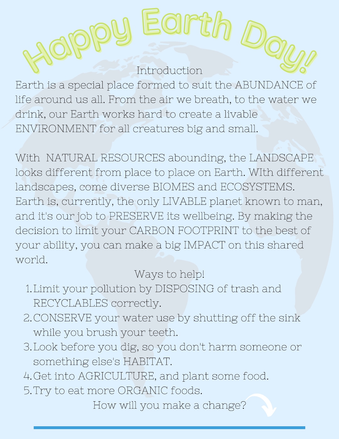 Earth Day Vocabulary Activity Worksheets - Etsy