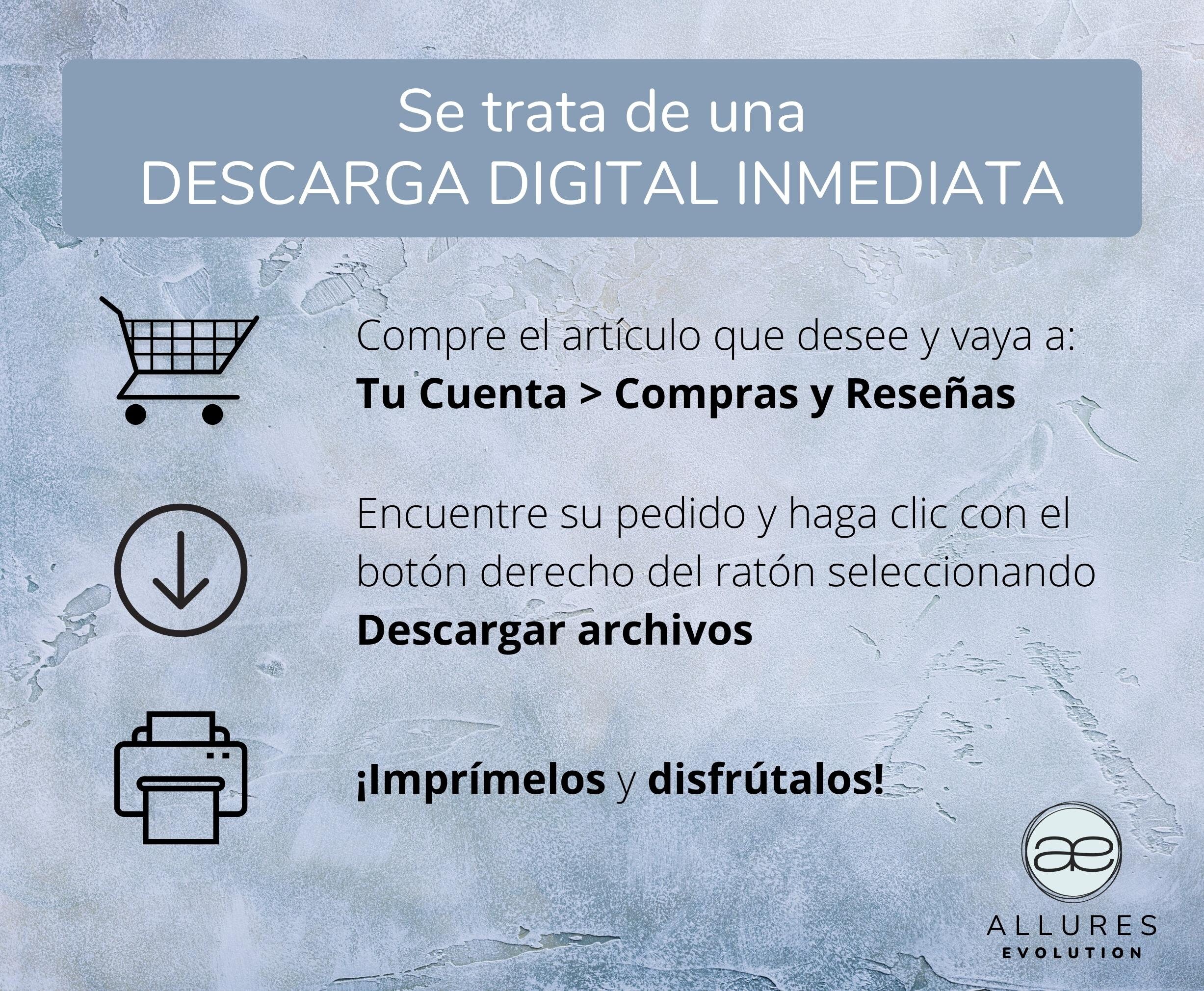 Printable Set of Posters in Spanish Instant Download 5 Habit - Etsy