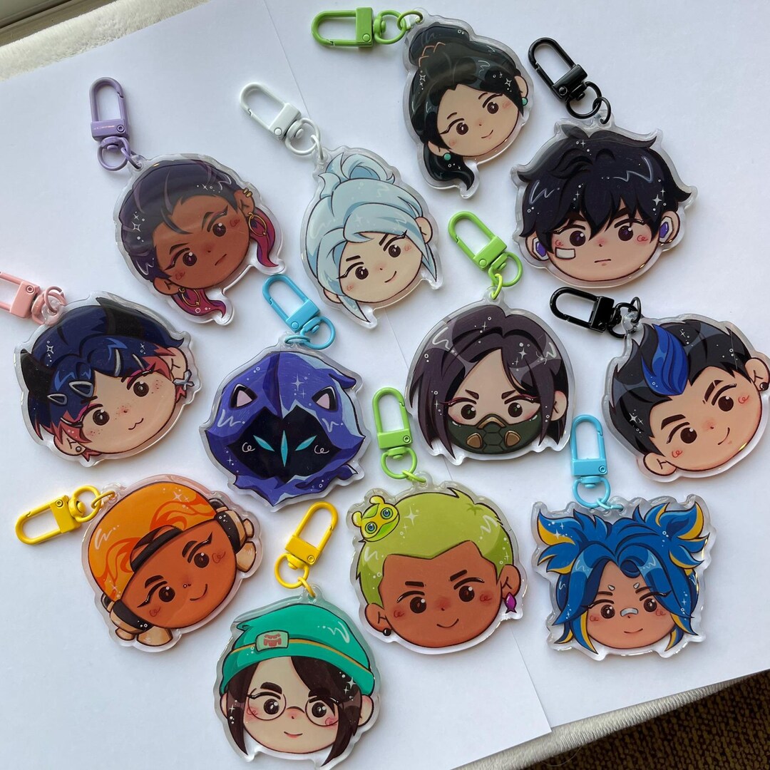 Valorant Agent Keychains - Etsy
