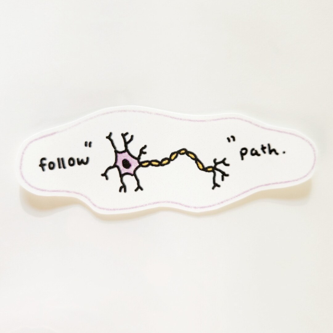 Follow "neuron" Path Science Sticker - Etsy