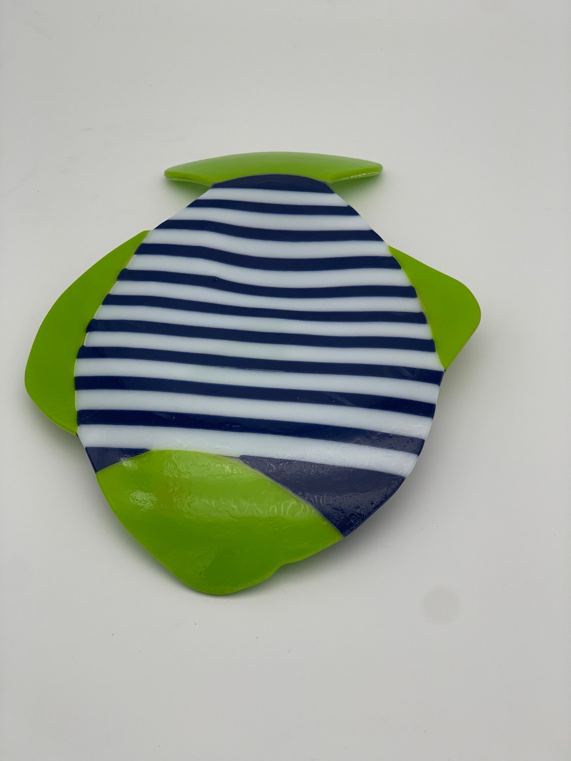 Colorful Fused Glass Tropical Fish Plate - 10”x8” - Etsy