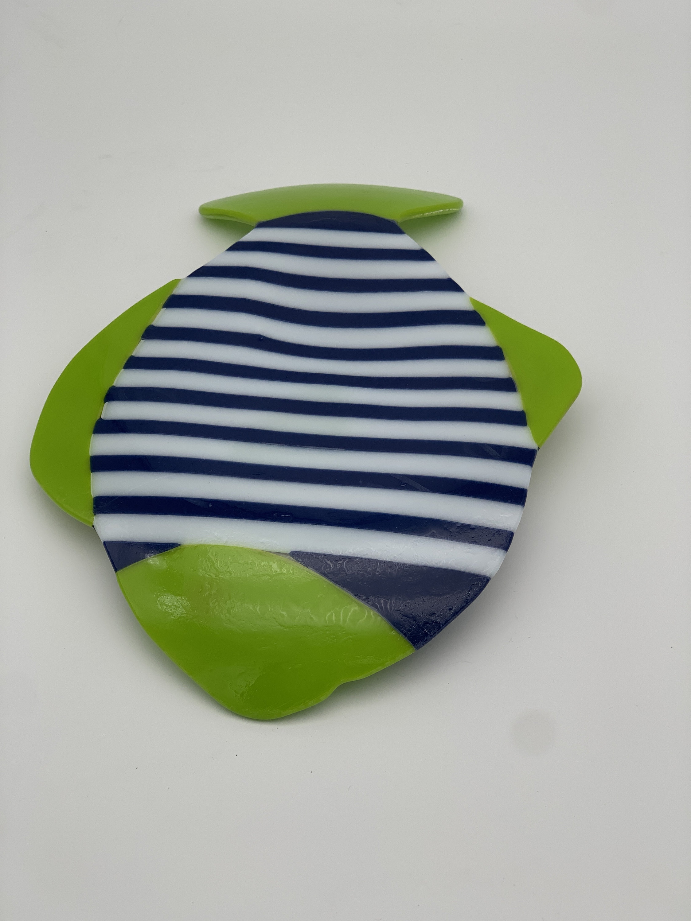 Colorful Fused Glass Tropical Fish Plate - 10”x8” - Etsy