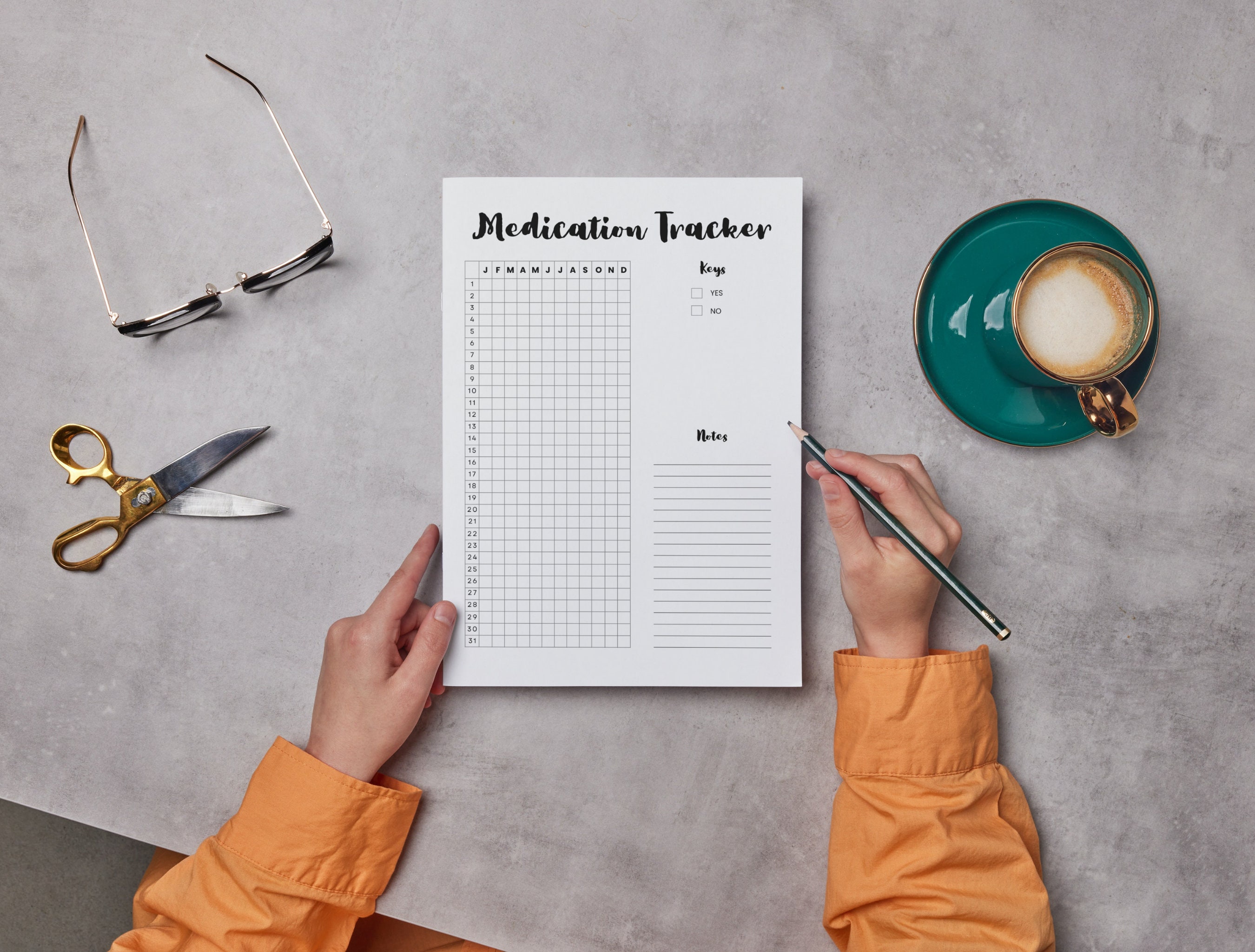 Printable Medication Tracker, Medication Log, Journal Page, Daily Habit ...