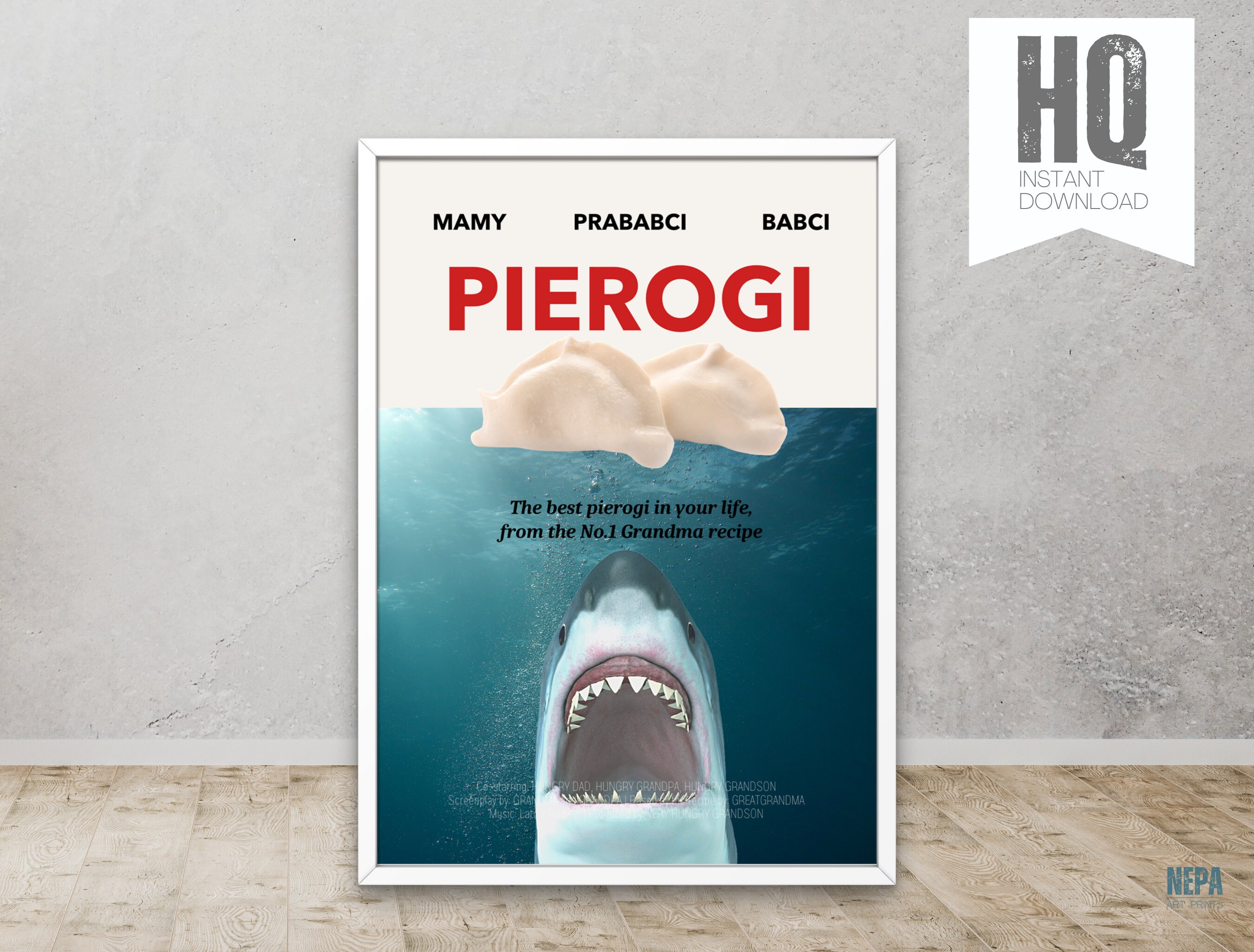 Pierogi Poster, Funny Pierogi Wall Art, Printable Poland Wall Art ...