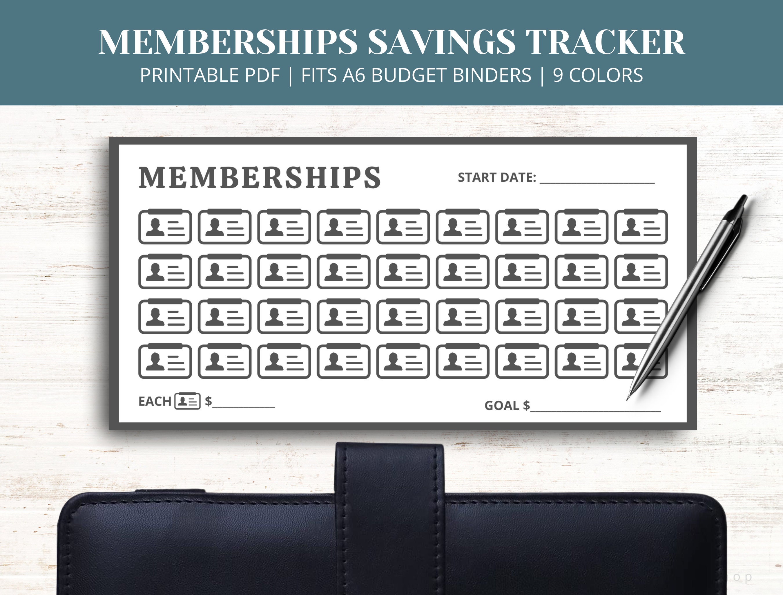Membership Saving Challenge, Printable A6 Budget Binder Insert, Mini ...