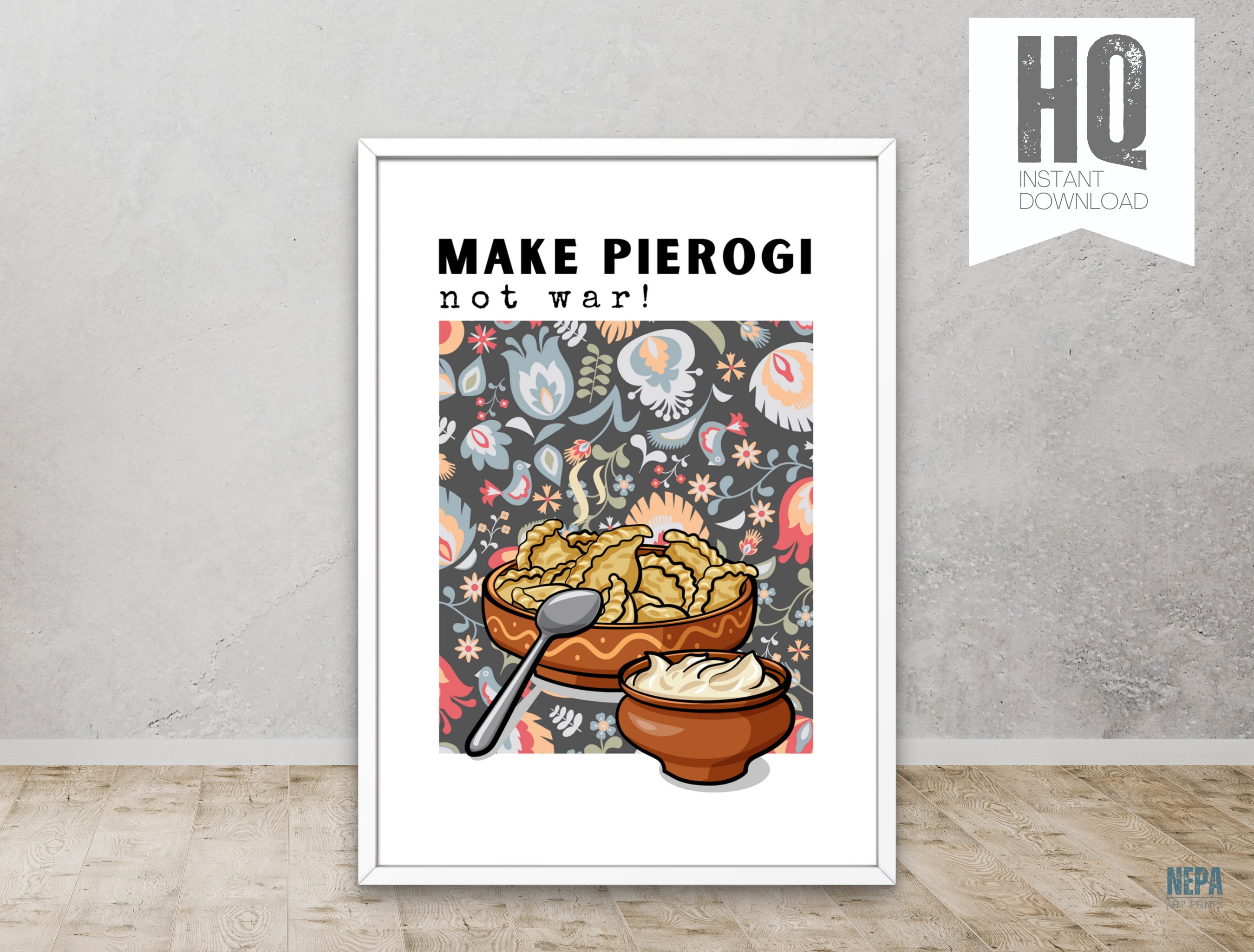 Pierogi Poster, Pierogi Wall Art, Printable Poland Wall Art, Poland ...