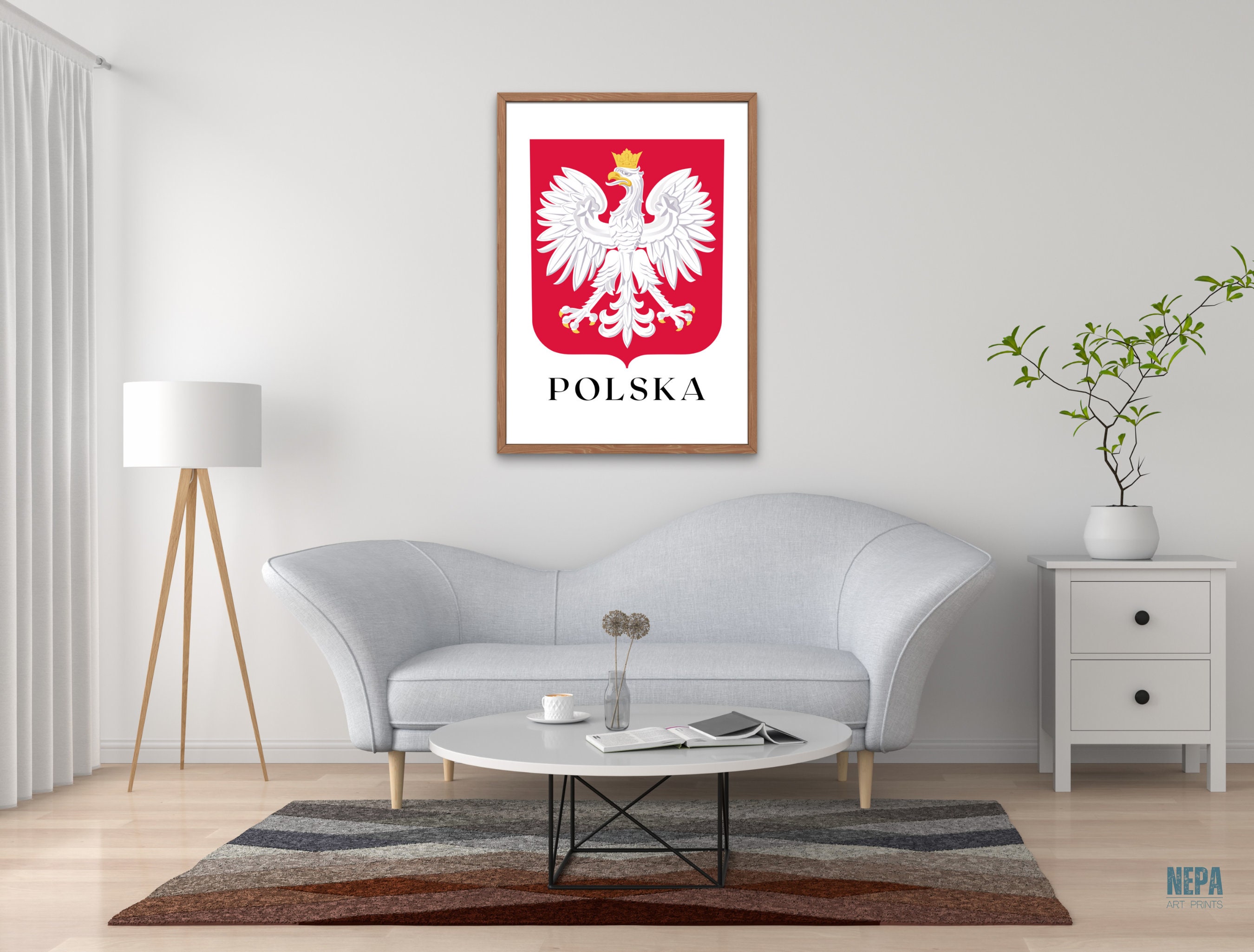 Poland Wall Art, Polish Folk Art, Orzel Bialy, Polish White Eagle ...