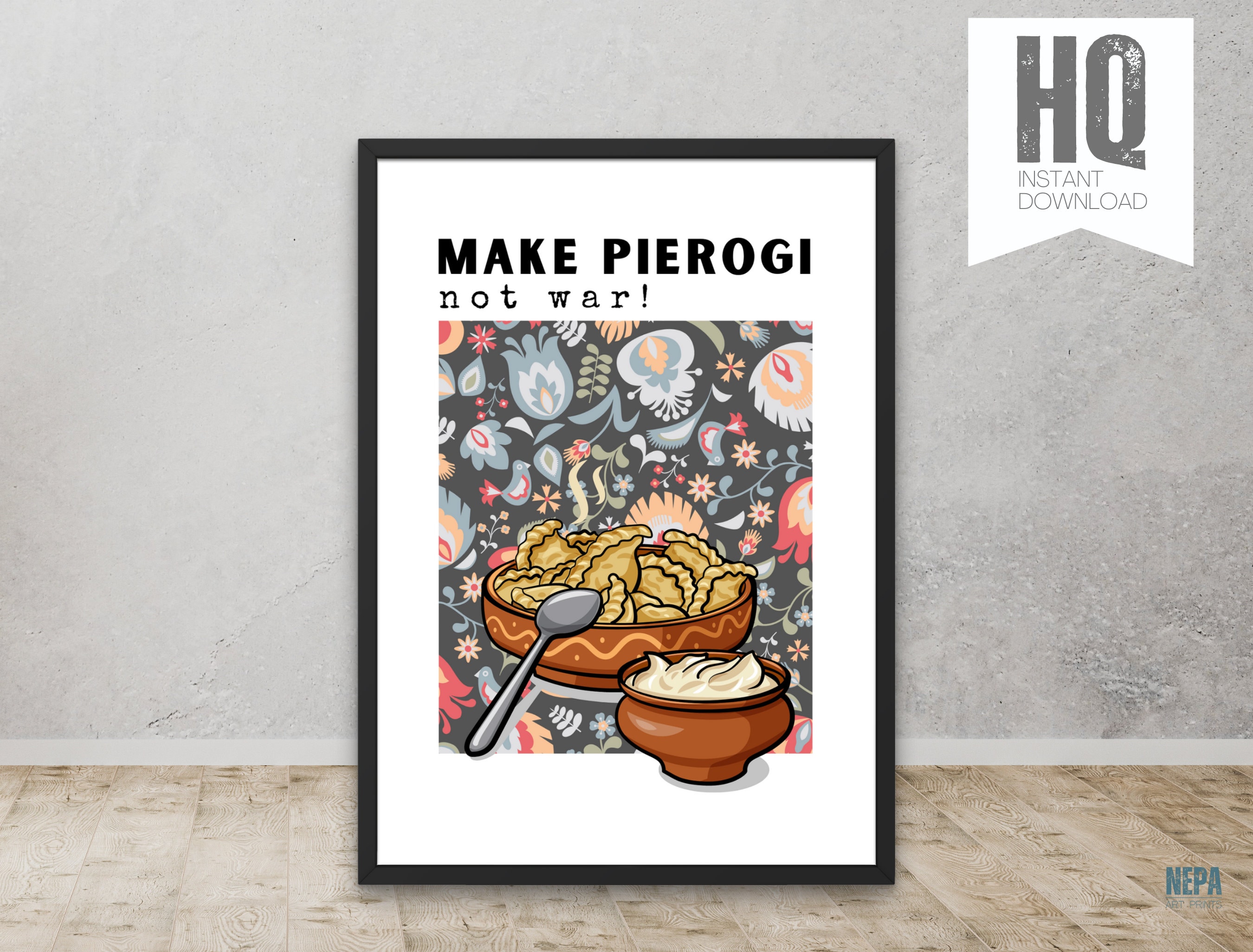 Pierogi Poster, Pierogi Wall Art, Printable Poland Wall Art, Poland ...