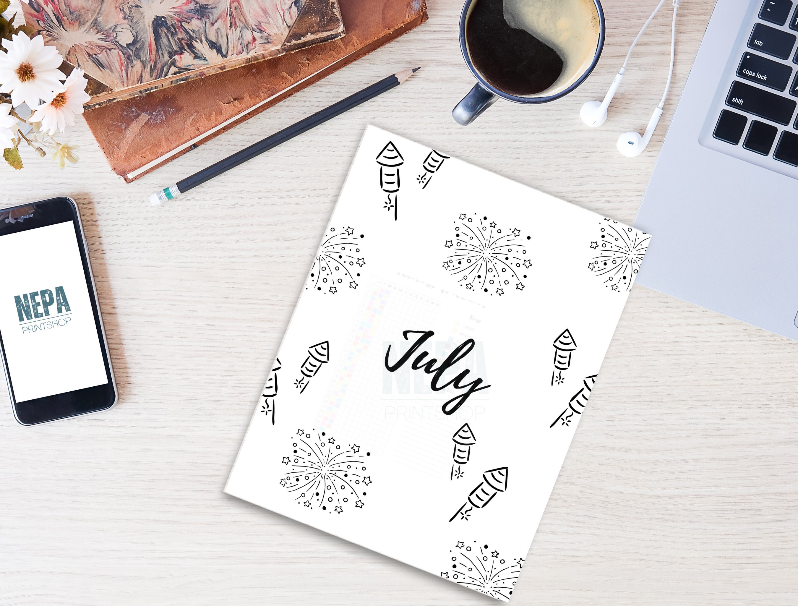 Printable 12 Monthly Cover Pages, Bullet Journal Covers, Journal Page ...