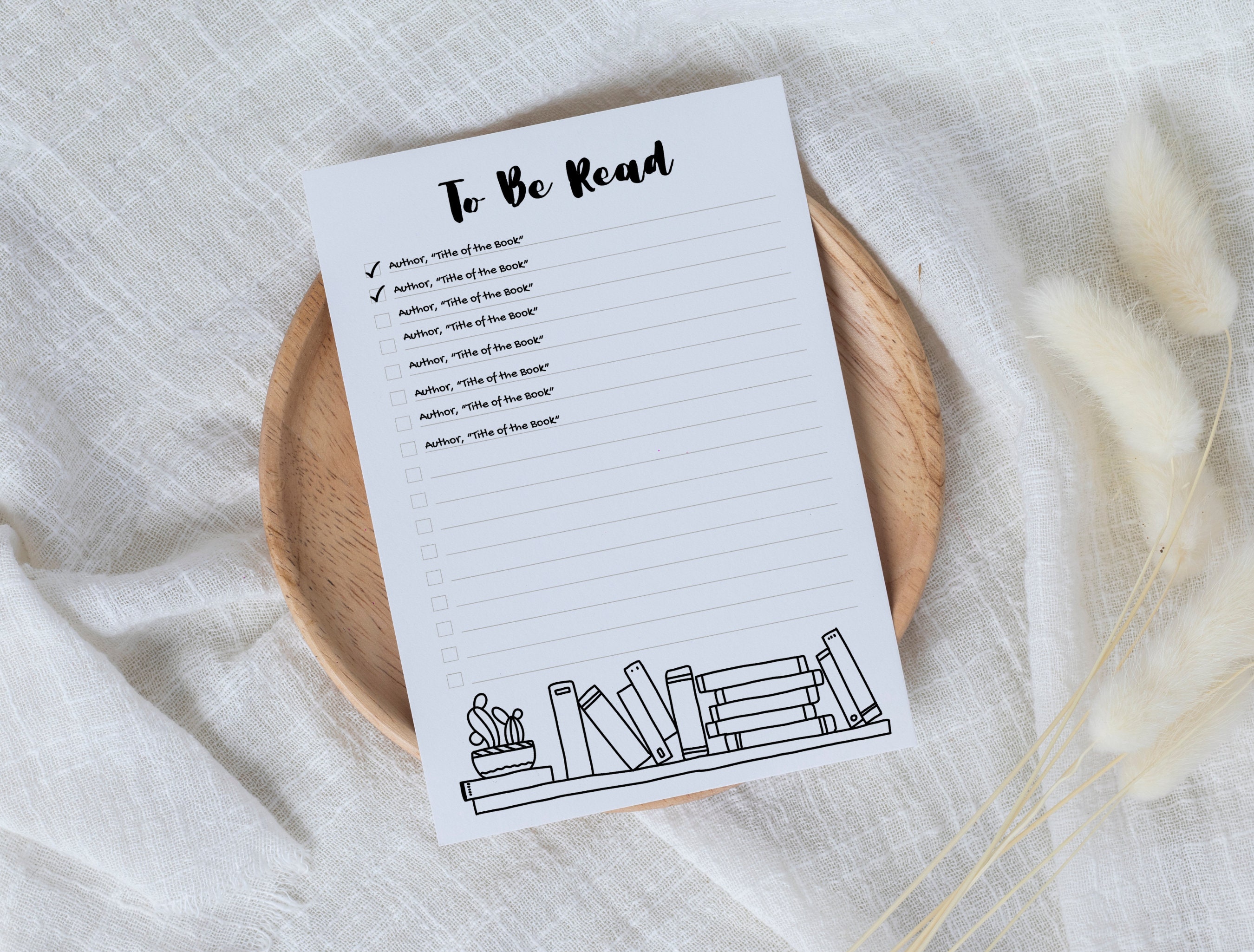 Printable to Be Read Tracker, TBR Log, Journal Page, Book Tracker ...