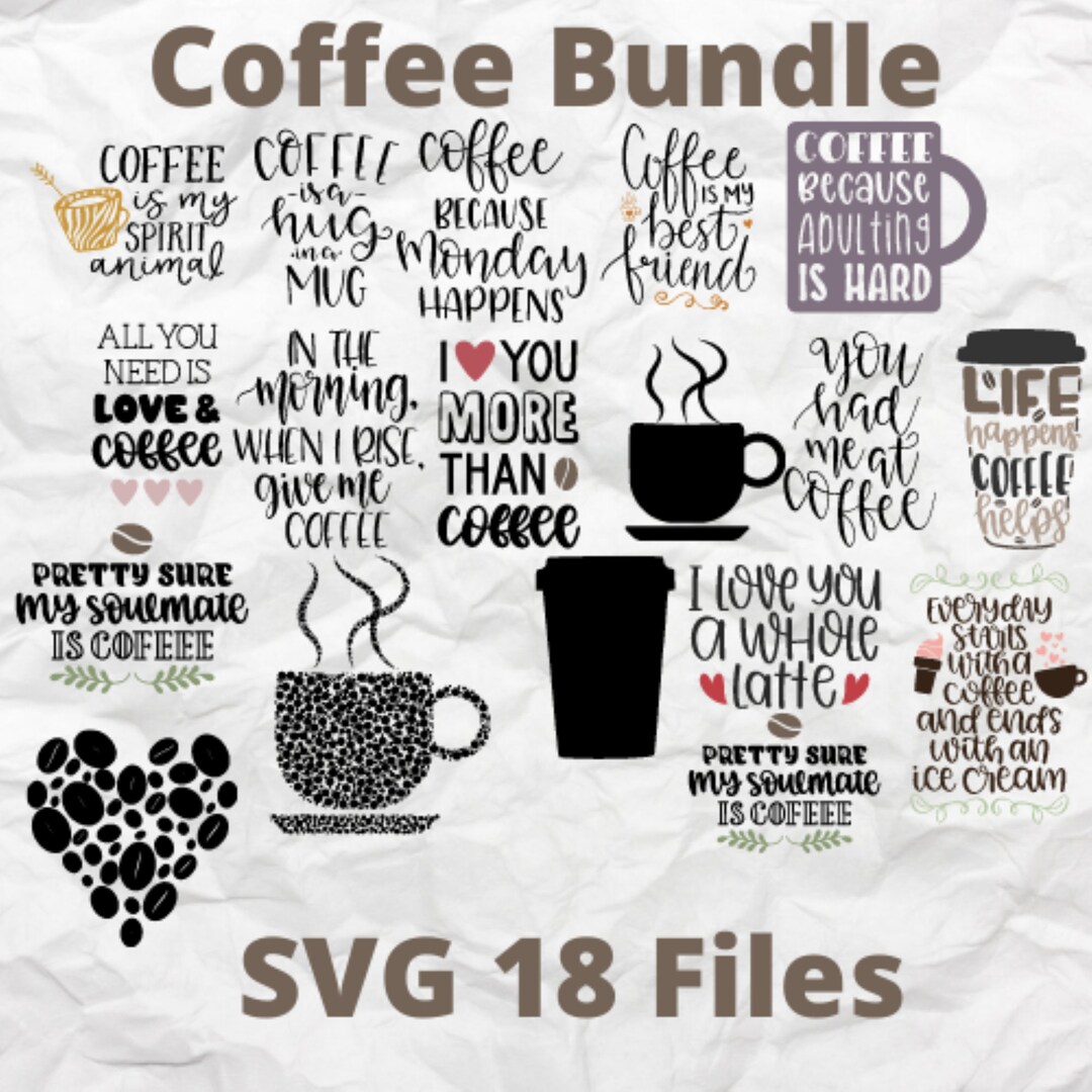 Coffee Lovers SVG Bundle, Coffee, Lover, Svg, Bundle - Etsy