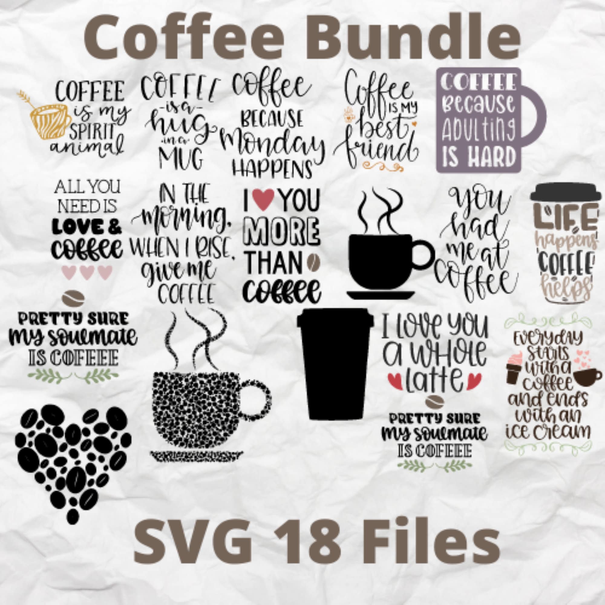 Coffee Lovers SVG Bundle, Coffee, Lover, Svg, Bundle - Etsy