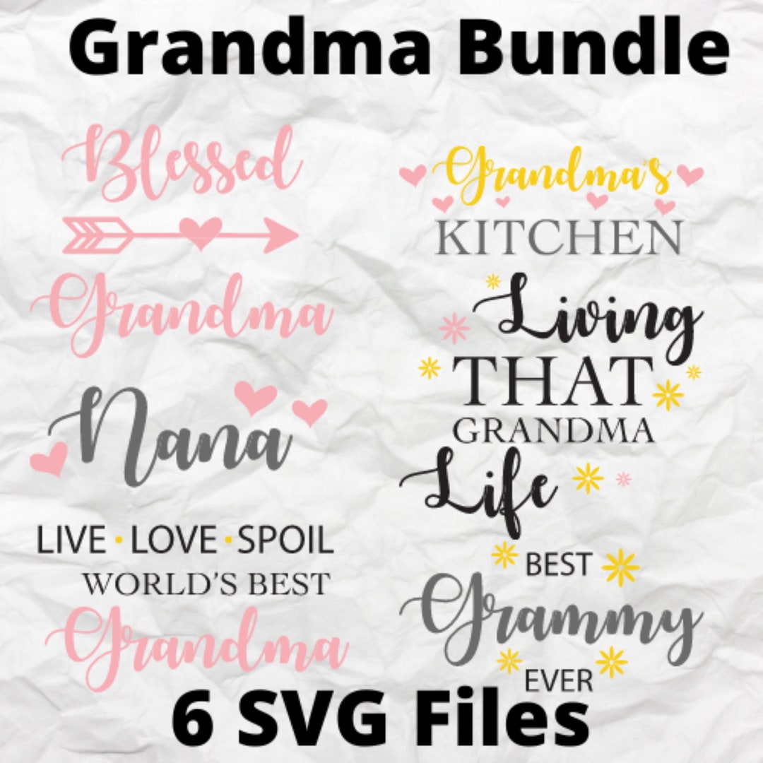 Grandma SVG Bundle, Grandma - Etsy
