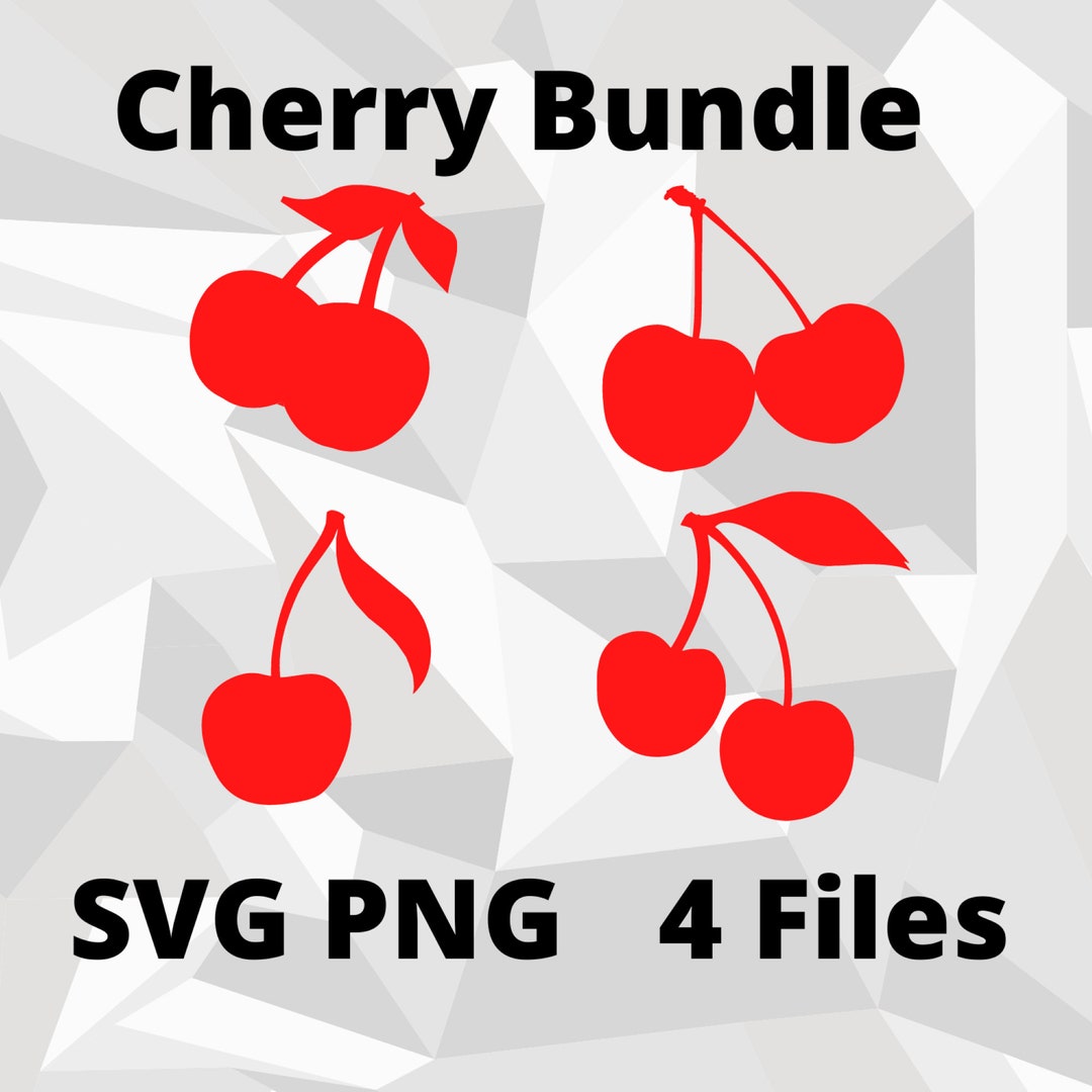 Cherry SVG PNG Bundle, Svg, Png, Bundle, Cherry - Etsy