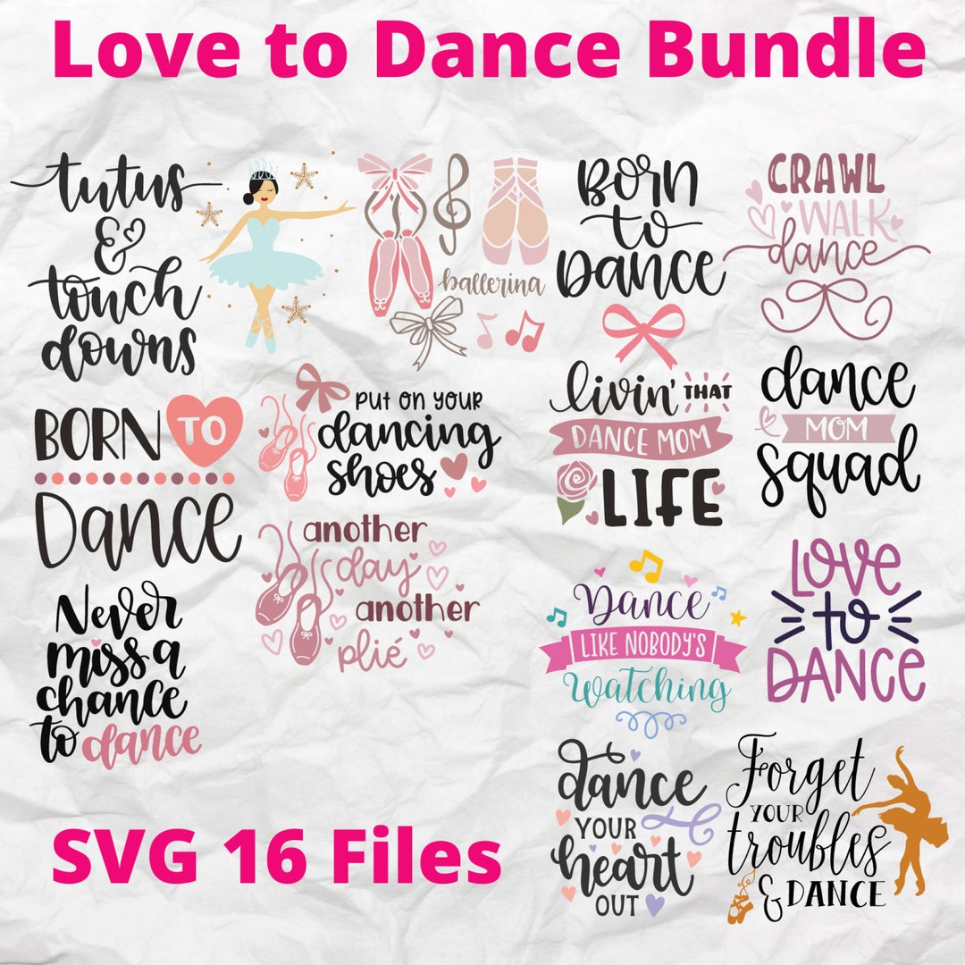 Love to Dance Svg Bundle, Dance, Svg, Bundle - Etsy