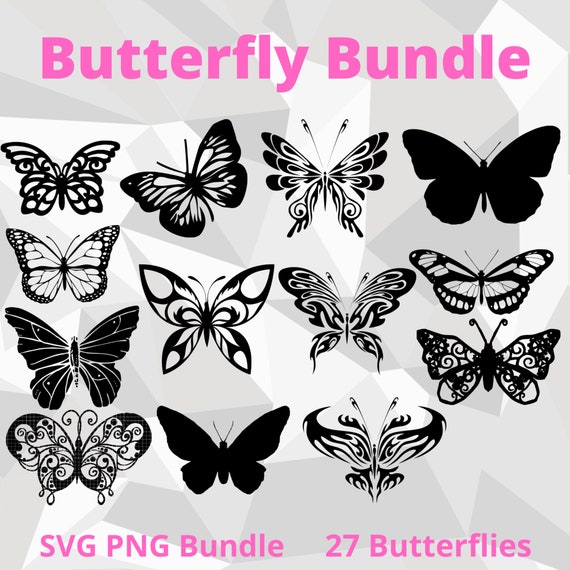 Butterfly SVG PNG Bundle Butterflies Svg Png Butterfly - Etsy