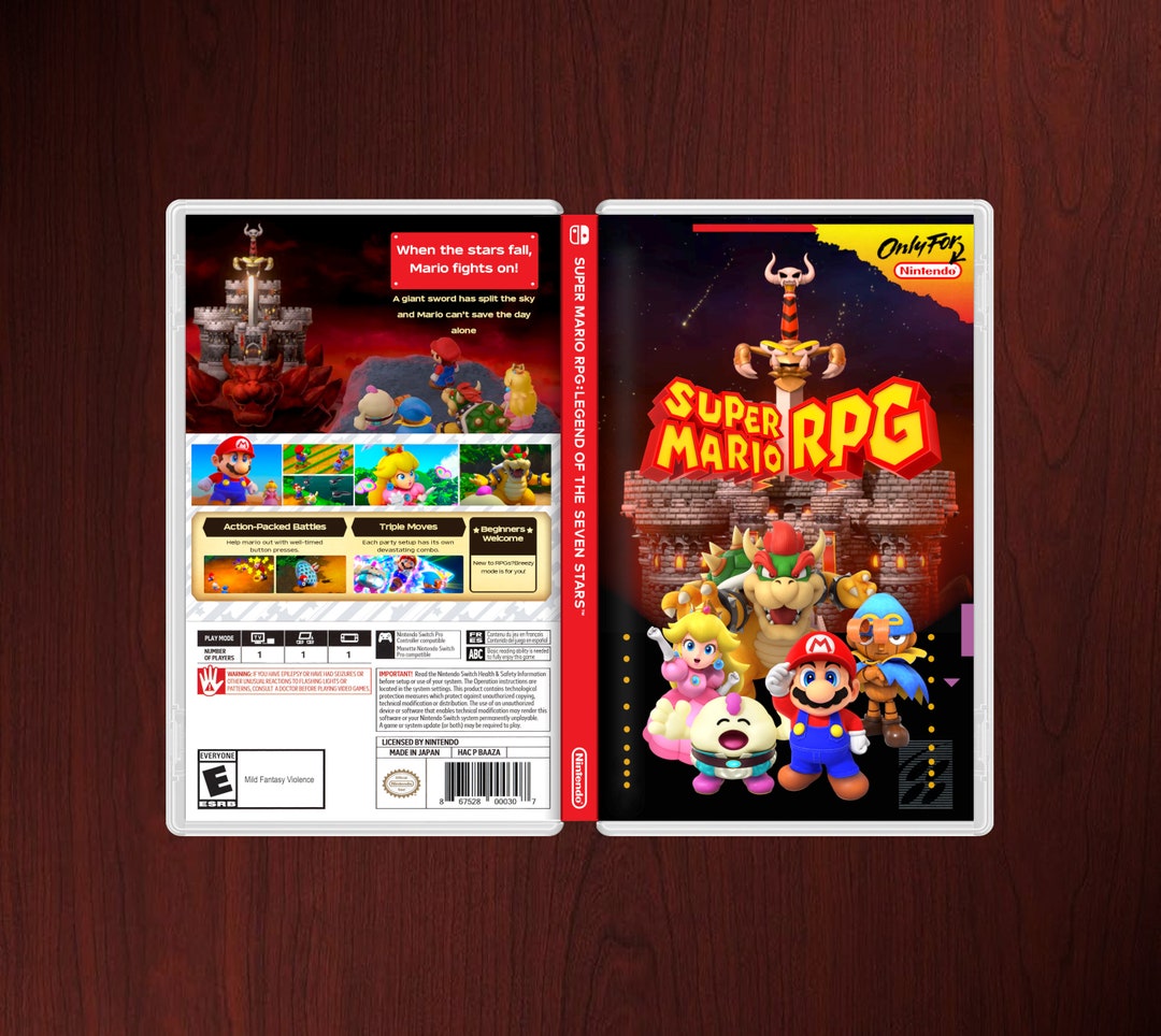 Super Mario RPG: Legend of the Seven Stars Replacement Case Box Art - Etsy