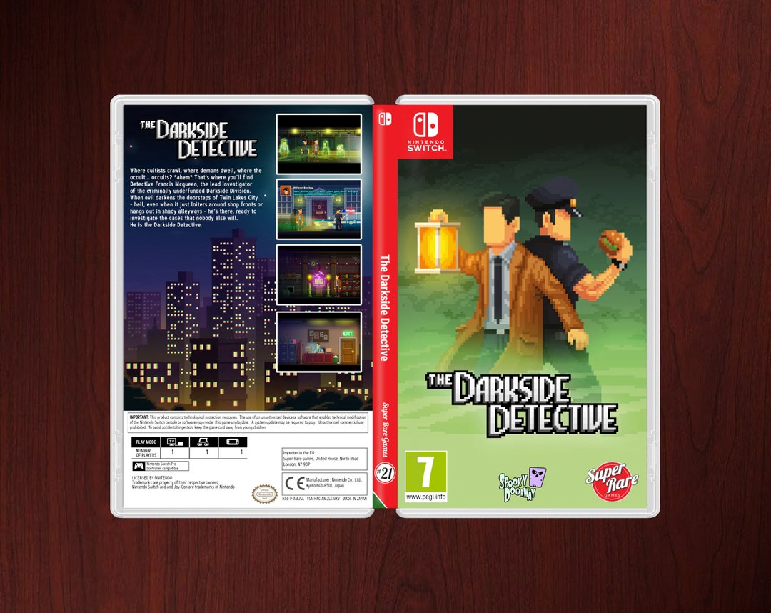 Darkside Detective Replacement Case Box Art - Etsy