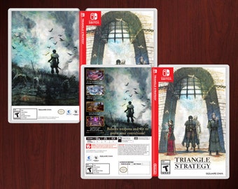 Triangle Strategy Cover Art: Replacement Insert & Case for Nintendo ...