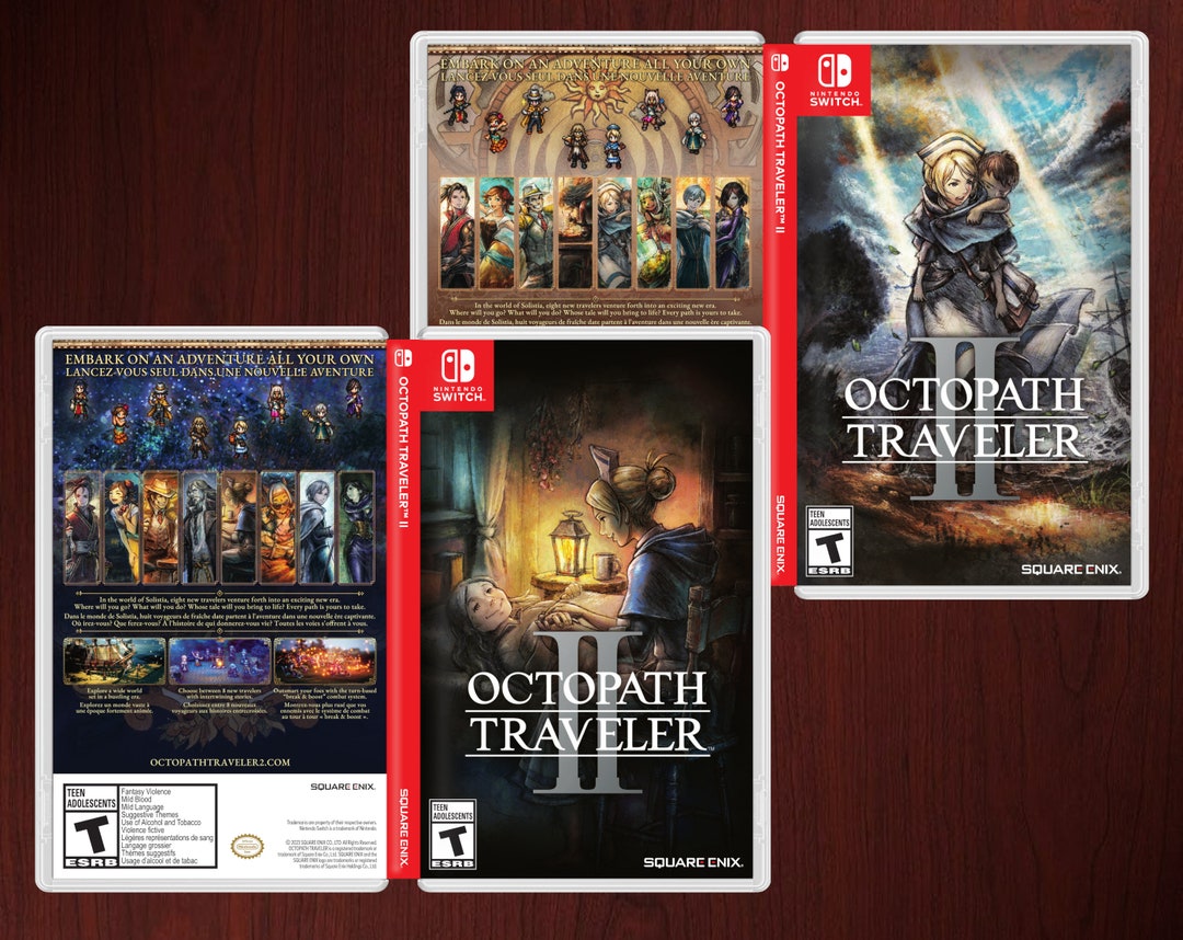 Octopath Traveler 2 Replacement Case Box Art Night Day Edition - Etsy