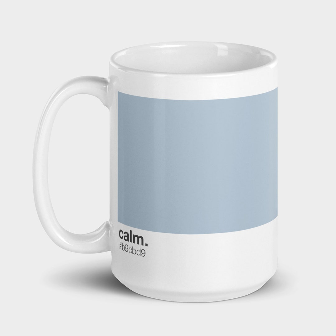 Color Swatch Mug, Color Chart Mug, Palette Color Coffee Mug, Tranquil ...