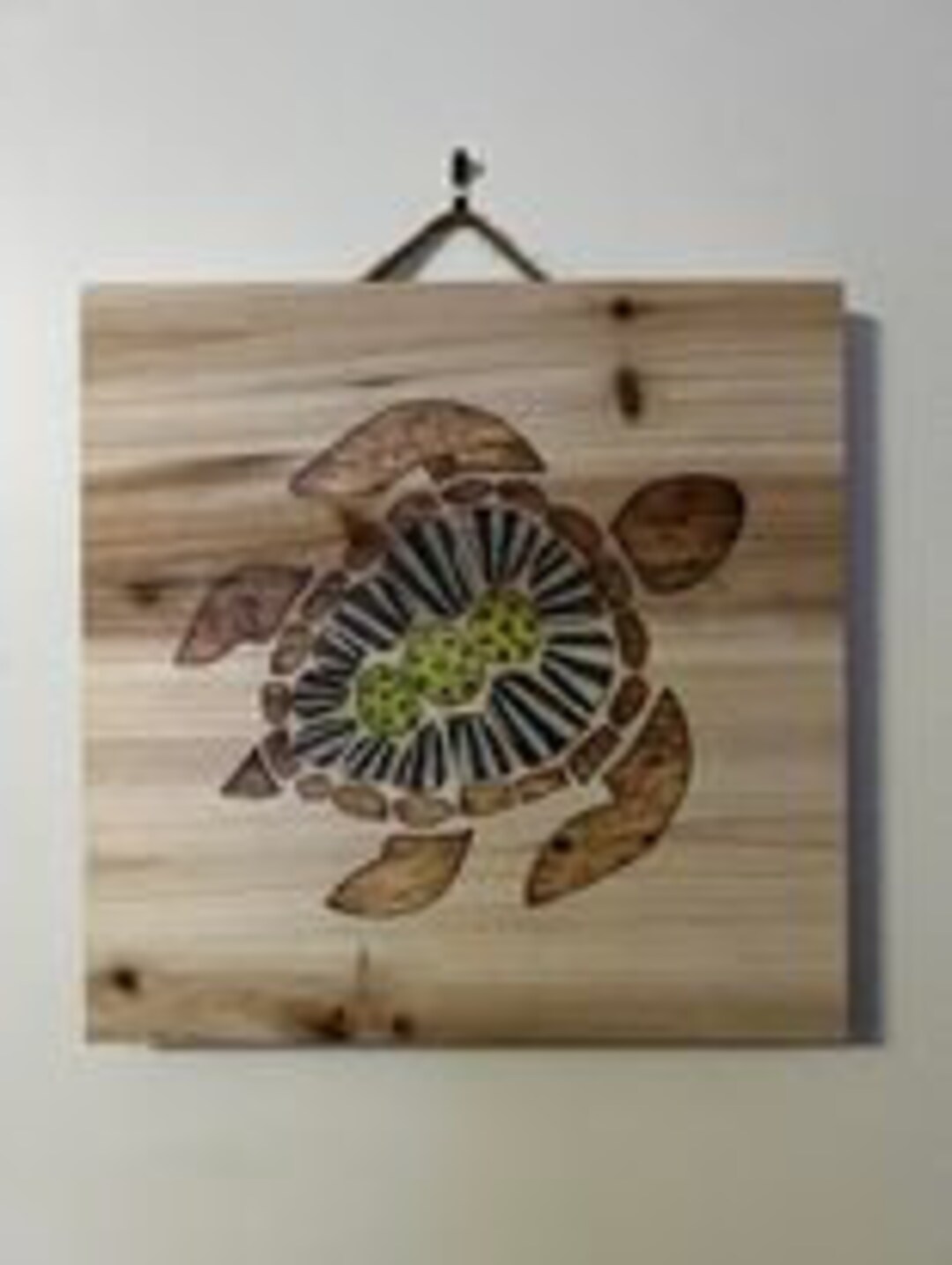Turtle Wood Burnt Wall Hanging - Etsy