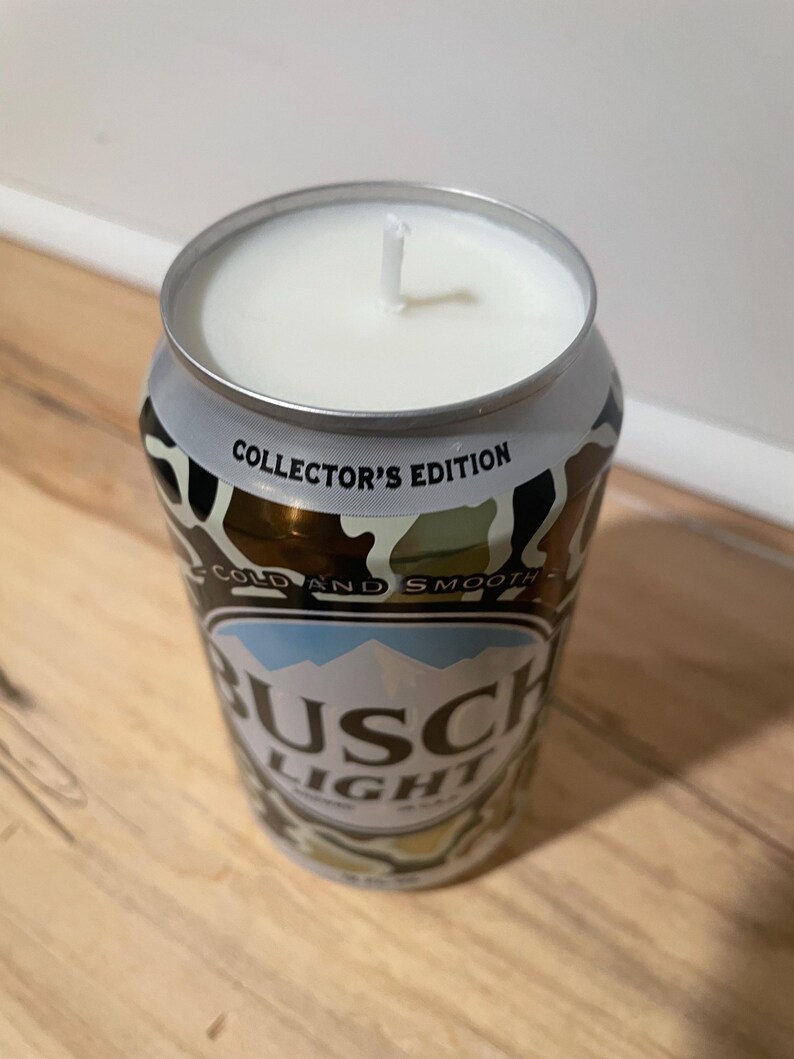 Busch Light Blue Camo Handmade Soy Candle With Custom Scent - Etsy