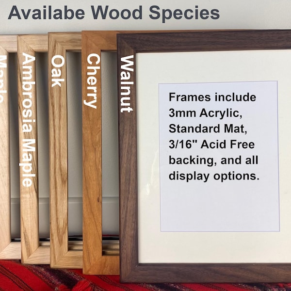 Walnut Picture Frame - Etsy
