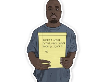 Kanye Sticker - Etsy