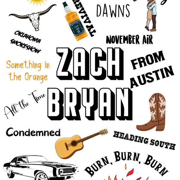 Zach Bryan Merch - Etsy