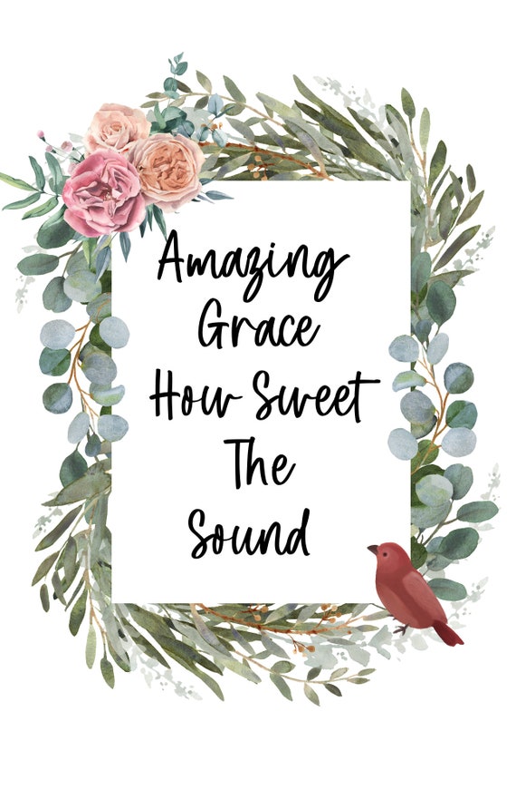 Amazing Grace PNG Digital Download | Etsy