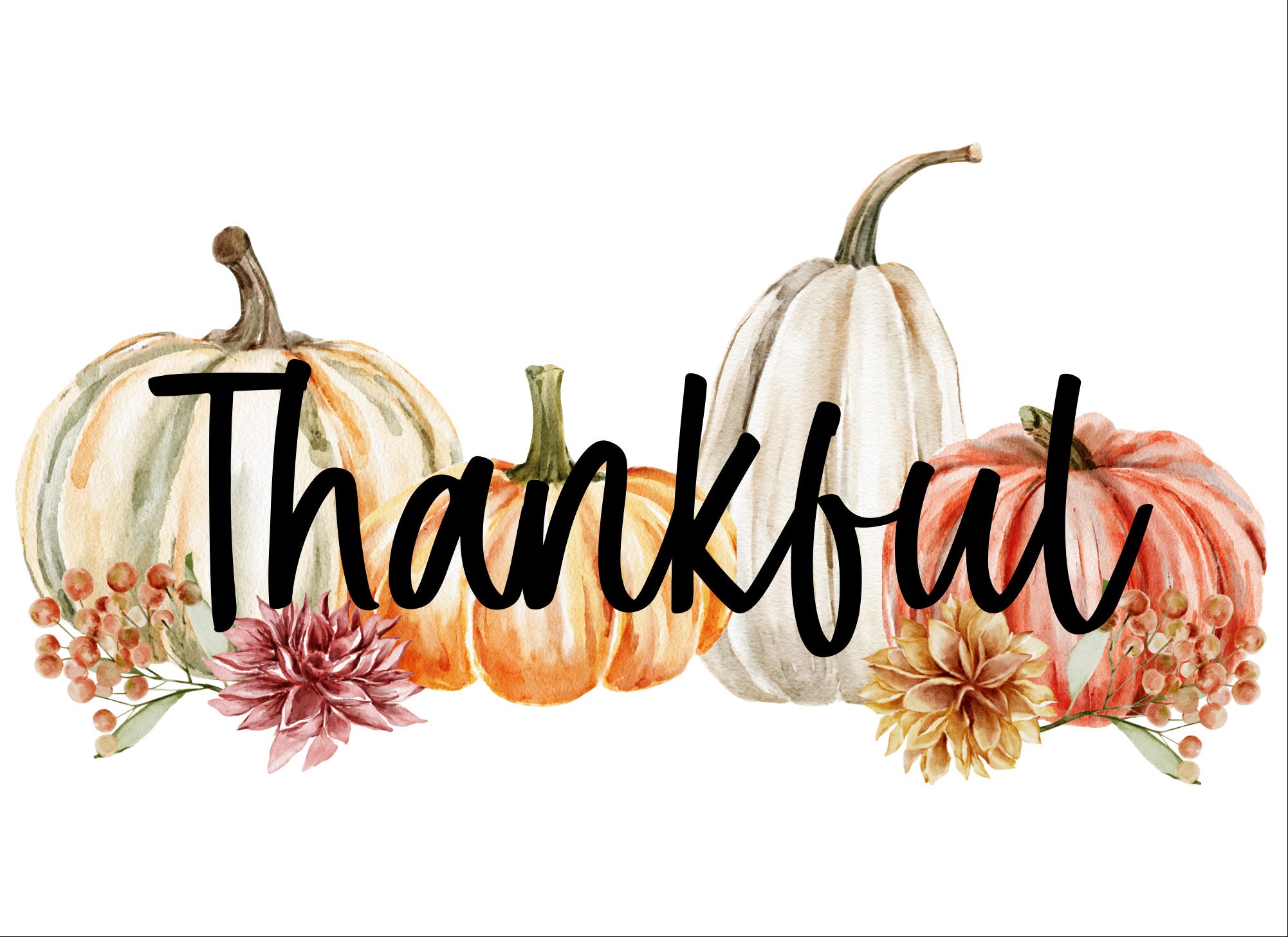 Thankful PNG Digital Download - Etsy
