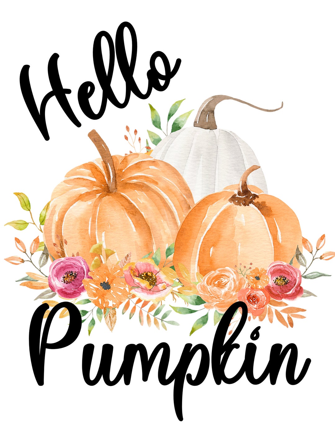 Hello Pumpkin PNG Digital Download - Etsy