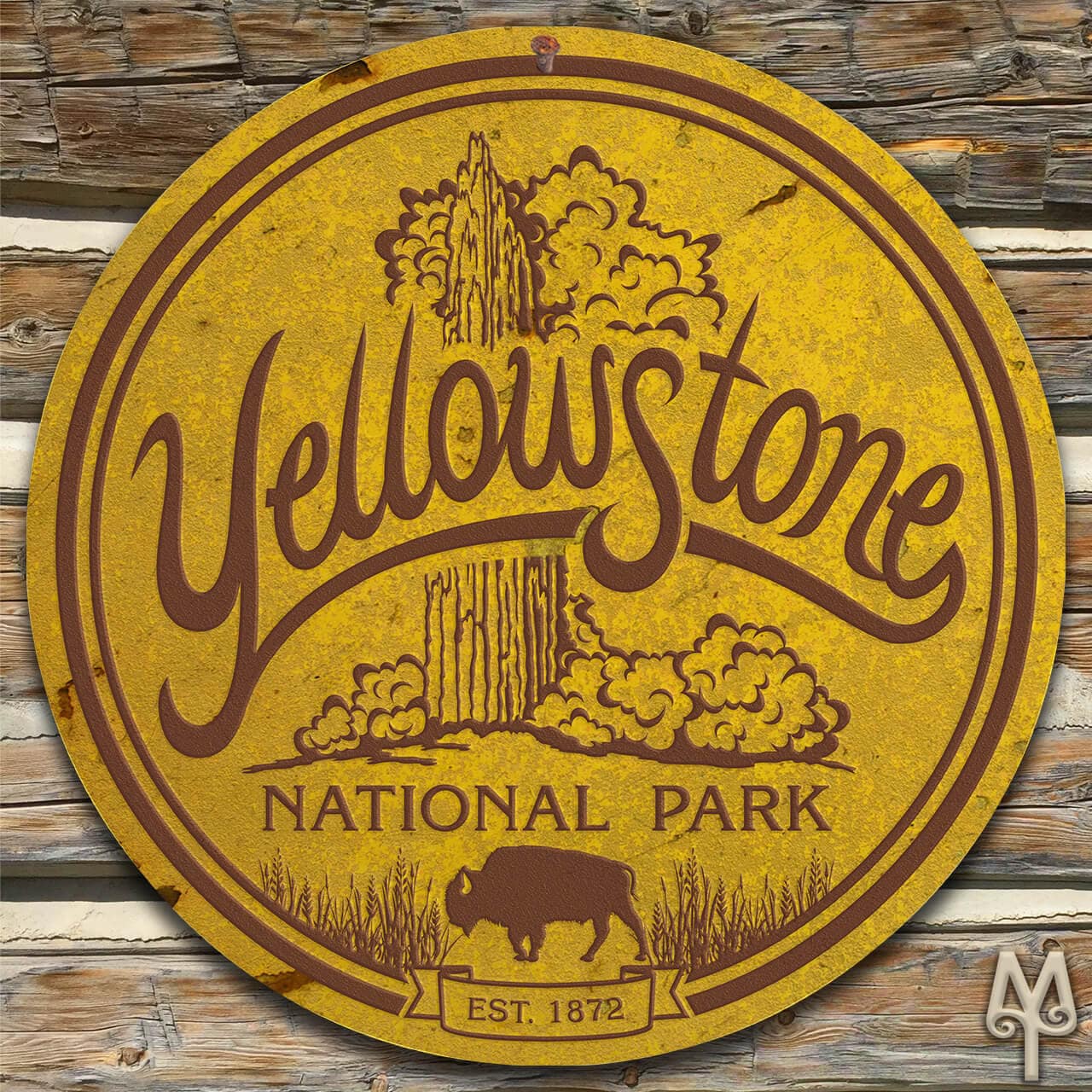 Rustic Yellowstone National Park Wall Sign - Etsy