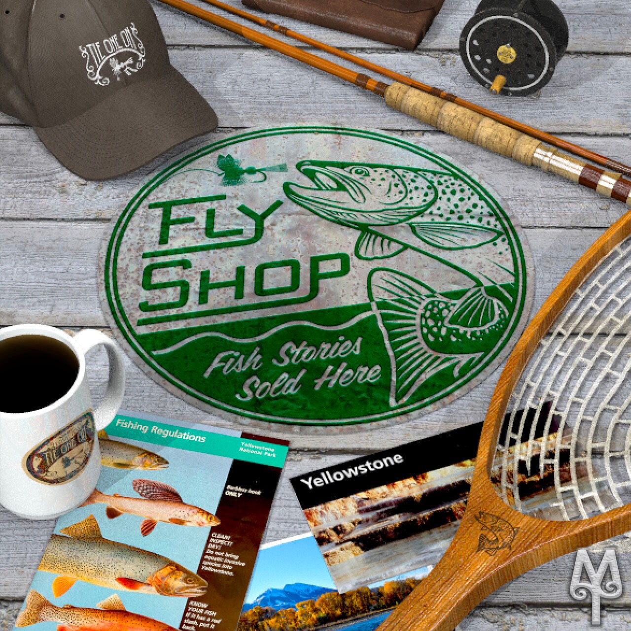 Rustic Fly Shop Wall Sign - Etsy