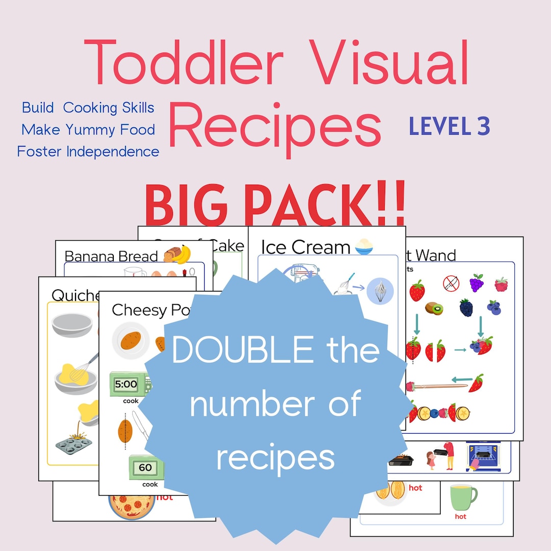 Toddler Visual Recipes Level 3, Learn to Cook and Bake (instant ...