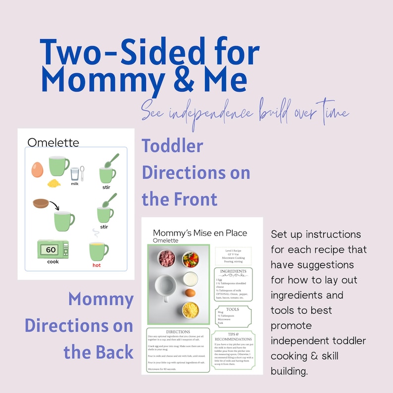 Toddler Visual Recipes Printable Build Cooking Skills With Mom ...
