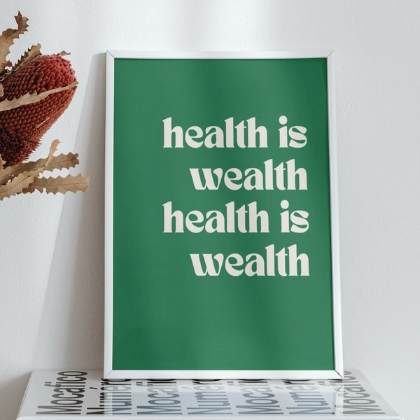 Health and Wellness Poster - Etsy