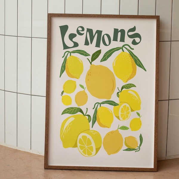 Retro Lemon - Etsy