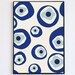 Evil Eye Art Print Evil Eye Poster Blue Evil Eye Protection Printable ...