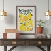 Lemons Wall Art, Lemon Poster Kitchen Decor, Funky Fruit Poster, Lime ...